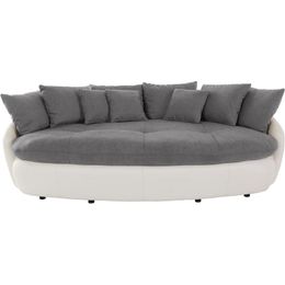 COTTA Big-Sofa &raquo;Aruba&laquo; gem&uuml;tliches Megasofa in XXL in organischer Form mit vielen Kissen wei&szlig; Luxus-Microfaser (100% Polyester); Microfaser-