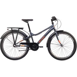 S'COOL S&rsquo;COOL Jugendfahrrad &raquo;S'COOL troX&laquo; 3 Gang Shimano Nabenschaltung 26 Zoll, Jugendliche, mit Gep&auml;cktr&auml;ger und Schutzblech orange Jugendfahrrad