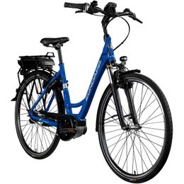 Z&uuml;ndapp Z&uuml;ndapp Herren &raquo;X200&laquo; 7 Gang Shimano Nexus Schaltwerk Nabenschaltung Mittelmotor 250 W Pedelec, Elektrofahrrad f&uuml;r Damen u. Herren blau