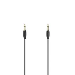 Hama Audio-Kabel &raquo;Audio-Kabel,3,5-mm-Klinken-St.-St., Stereo,vergoldet Klinkenkabel 0,5m&laquo; 3,5-mm-Klinke 50 cm schwarz Zur &Uuml;bertragung des analogen 