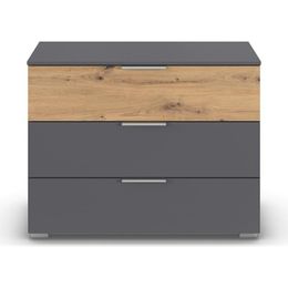 Rauch Schubkastenkommode &raquo;Lowboard Sideboard Schubladenkommode Kommode ASTANA&laquo; Breite 80 cm / H&ouml;he 61 cm, mit 3 ger&auml;umigen Schubladen, Kantengriff in 