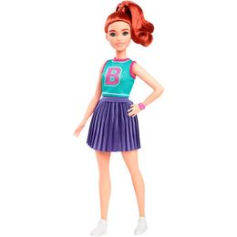 Barbie Anziehpuppe &raquo;Fashionistas, Nr. 232 mit Jersey-Oberteil, Faltenrock und rotem Haar&laquo; bunt Anziehpuppe
