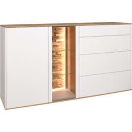 M&auml;usbacher Kommode Faro Sideboard B 169 cm, inkl. Beleuchtung, Push to open Funktion wei&szlig;