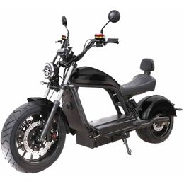 Sxt Scooters E-Motorroller &raquo;Chopper XL PRO&laquo; bis zu 80 km Reichweite, mit 30 Ah-Akku schwarz EU weit stra&szlig;enzugelassen nach L1e (45 km/h)