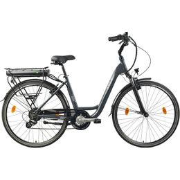 Llobe Unisex Llobe &raquo;City E-Bike 28" County anthrazit&laquo; Shimano Altus Schaltwerk Kettenschaltung Heckmotor 250 W Pedelec, Elektrofahrrad f&uuml;r Damen und 