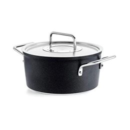 Fissler Topf-Set &raquo;Adamant &laquo; Set, Kochtopf 20 + Bratentopf 24 + Stielkasserolle 18cm oD, 3 Stk. tlg. Aluminium schwarz