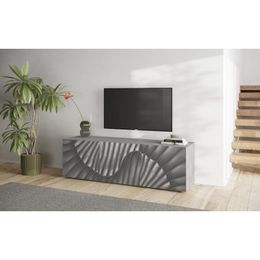 Inosign Lowboard &raquo;Snake, TV-M&ouml;bel, TV-Schrank, Media-Board, Breite 181 cm, viel Stauraum&laquo; mit Siebdruck-Front, 3 T&uuml;ren, bodenstehend, stilvoll & 