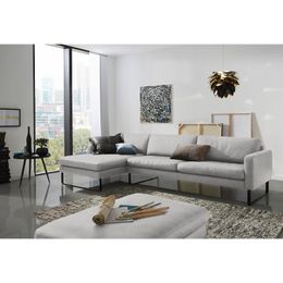 3C Candy Ecksofa &raquo;Aidan modernes Sofa in aktueller Formensprache, bequem, L-Form&laquo; eleganter Stil mit hohem Sitzkomfort, auch mit Lederbezug grau 59, 7