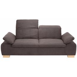 Home Affaire 2,5-Sitzer &raquo;Bergamo Multifunktions-Couch, elegant und komfortabel&laquo; mit Armlehn-und R&uuml;ckenfunktion, Federkern braun Chenille 100% 