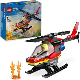Lego Konstruktionsspielsteine &raquo;Feuerwehrhubschrauber (60411), Lego City&laquo; Made in Europe bunt Konstruktionsspielsteine