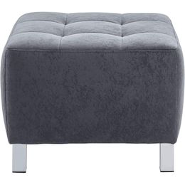 Sit & More sit&more Hocker &raquo;Pablo&laquo; grau Luxus-Microfaser (90% Polyester; 10% Polyamid);Luxus-Microfaser ALTARA NUBUCK (100% Polyester);Kunstleder SOFTLUX
