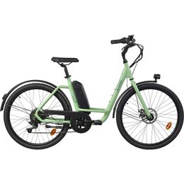 Llobe Unisex Llobe &raquo;City E-Bike 26" Town Compact, gr&uuml;n&laquo; 7 Gang Kettenschaltung Heckmotor 250 W Pedelec, Elektrofahrrad f&uuml;r Damen und Herren gr&uuml;n