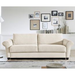 Bali Schlafsofa &raquo;ELISA Dauerschl&auml;fer in 140 und 160er Breite&laquo; stabile Gitterrost-Unterfederung beige 92% Polyester, 8% Polyacryl