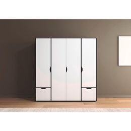 Rauch Dreht&uuml;renschrank &raquo;Kleiderschrank Schrank Garderobe W&auml;scheschrank NARAI mit Schubladen&laquo; in 3 verschiedenen Ausstattungen BASIC/CLASSIC/PREMIUM, 
