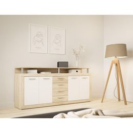 FORTE Sideboard B/H/T 197,5/94,4/36,3 cm, viel Stauraum FSC -zertifizierter Holzwerkstoff