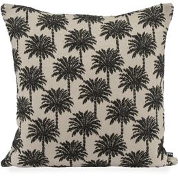 HOCK Dekokissen &raquo;Vamosa Palms&laquo; Outdoorkissen inkl. F&uuml;llung, 45x45cm, Dekokissen, Palmen, schwarz schwarz Obermaterial: 60% Polypropylen, 40% Polyacryl
