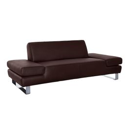W.Schillig 2-Sitzer &raquo;taboo Designsofa mit hohem Sitzkomfort&laquo; mit Normaltiefe, inklusive Armlehnenverstellung braun Flachgewebe S22 (100% Polyester);
