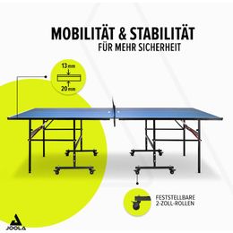 Joola Tischtennisplatte &raquo;Inside 13&laquo; Indoor Tischtennistisch - klappbares Untergestell, inkl. Netz blau Tischtennisplatte