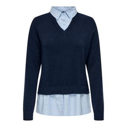 Only Damen Only 2-in-1-Pullover &raquo;ONLDAGMAR LS COLLAR MIX KNT&laquo; S