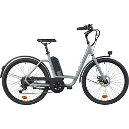 Llobe Unisex Llobe &raquo;City E-Bike 26" Town Compact, grau&laquo; 7 Gang Kettenschaltung Heckmotor 250 W Pedelec, Elektrofahrrad f&uuml;r Damen und Herren grau