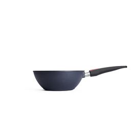 Woll Wok &raquo;Diamond Lite Wok&laquo; Aluminiumguss abnehmbarer Griff, Induktion grau