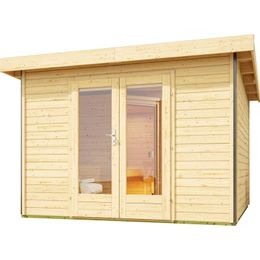 Konifera Saunahaus &raquo;Maiko 1 SET A&laquo; Ofen 9 KW externe Strg easy beige