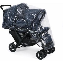 CHIC 4 BABY CHIC4BABY Geschwisterwagen &raquo;Duo, navy&laquo; mit feststellbaren Doppelschwenk-Vorderr&auml;dern blau Geschwisterwagen