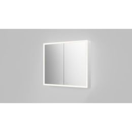Talos Badezimmerspiegelschrank &raquo; Magnus&laquo; 80x70 cm, mit austauschbarer LED-Beleuchtung silber Aluminium