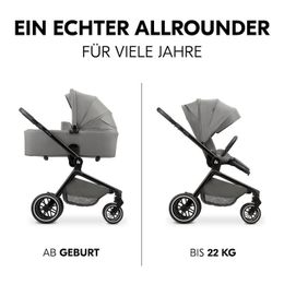 hauck Kombi-Kinderwagen &raquo;Move N Care Set&laquo; 22 kg belastbar bis 22 kg grau Kombi-Kinderwagen