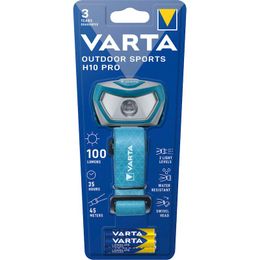 Varta Kopflampe &raquo;Varta Outdoor Sports H10 Pro inkl. 3xAAA Batterien&laquo; bunt Mit gummiummantelten Bauteilen f&uuml;r eine maximale Best&auml;ndigkeit (2m 