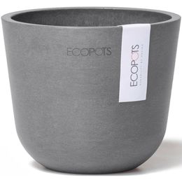 Ecopots Blumentopf &raquo;Oslo Mini 11,5 Grau&laquo; f&uuml;r den Innenbereich grau Kunststoff