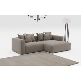 COTTA Ecksofa &raquo;Cowboy L-Form&laquo; mit 6 Kissen, kubisches Sofa grau 100% POLYESTER (PES)