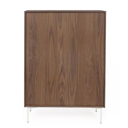 WOODMAN Highboard Kommode mit Holzfurnier aus Eiche, im Skandinavischen Design braun