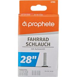 Prophete Fahrradschlauch &raquo;f&uuml;r Reifengr&ouml;&szlig;e 27/28"&laquo; schwarz Fahrradschlauch
