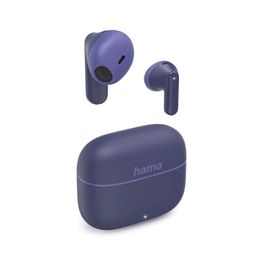 Hama In-Ear-Kopfh&ouml;rer &raquo;Bluetooth Kopfh&ouml;rer mit Mikrofon (True Wireless Headset, TWS Earbuds)&laquo; blau Kopfh&ouml;rer f&uuml;r Handy aller Marken: universal kompatibel, 