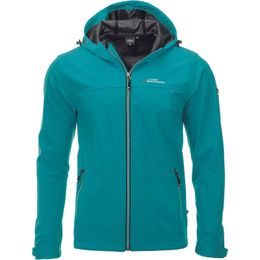 DEPROC Active Damen DEPROC Active Softshelljacke &raquo;ROUGH PEAK MEN&laquo; Kontrastreissverschluss blau 3XL