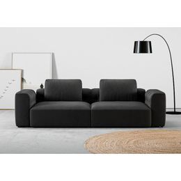 Home Affaire 2,5-Sitzer &raquo;Cushid&laquo; Modulsofa, bestehend aus 2 Teilen, Breite 268 cm grau 95% Polyester, 5% Nylon