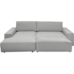 Home Affaire Polsterecke &raquo;SHERWOOD XXL tief, L-Form, Schlaffunktion, Bigsofa, Cord, Leinenoptik&laquo; stellbar zum Schlafsofa (Krokodilverbinder), Cord, 