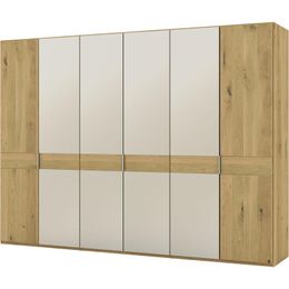 Musterring Dreht&uuml;renschrank &raquo;Savona, Kleiderschrank, Schrank, Garderobe, teilmassiv Eiche&laquo; mit T&uuml;rd&auml;mpfern, mit Spiegel oder Glas, extra B&ouml;den, MADE IN GERMANY, 