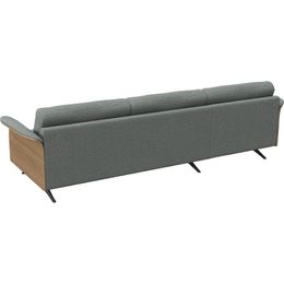 FLEXLUX Ecksofa &raquo;Glow, super bequem durch hochwertigem Sitzaufbau mit Federkern, L-Form&laquo; Modernes skandinavisches Design blau 62% Polyester/17%
