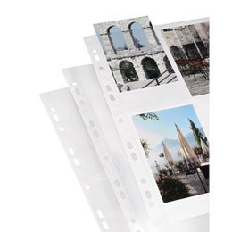 Hama Foto-H&uuml;lle &raquo;Foto-H&uuml;llen, DIN A4, f&uuml;r 8 Fotos im Format 10x15 cm, Wei&szlig;, 10 St&uuml;ck&laquo; wei&szlig; Polypropylen Ohne chemische Einfl&uuml;sse auf die Bilder