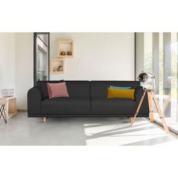 OTTO home 3-Sitzer &raquo;Maroon&laquo; in skandinavischem Design, mit losen Kissen schwarz Struktur grob ( 100% POLYPROPYLEN;Struktur fein ( 100% Polyester);