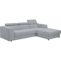 WERK2 Ecksofa &raquo;Cherry, modernes Sofa mit Komfortfunktionen, Breite 270cm, L-Form,&laquo; bequem, mit verstellbaren Kopfteilen, Schlaffunktion und Bettkasten