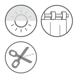 Gardine &raquo;Schal Voile mit Foilprint&laquo; Schlaufen 1 Stk. tlg. mit Schlaufen wei&szlig; Polyester