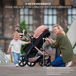 Kinderkraft Kombi-Kinderwagen &raquo;MOOV 2 4in1 AIR&laquo; 27 kg mit Luftreifen grau Kombi-Kinderwagen