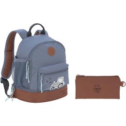 L&auml;ssig L&auml;ssig Damen L&Auml;SSIG Kinderrucksack &raquo;Adventure, Tractor, Mini Backpack&laquo; Floureszierende Fl&auml;chen PETA-approved vegan blau