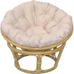 Home Affaire Rattanstuhl &raquo;Papasansessel, TOPSELLER!&laquo; () aus geflochtenem Rattan, in verschiedenen Gr&ouml;&szlig;en (80-110 cm) beige Kissenbezug 100% Polyester;