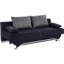 Jockenh&ouml;fer Schlafsofa &raquo;Nancy&laquo; inklusive Bettkasten schwarz Luxus-Microfaser ALCATOP (100% Polyester);R&uuml;ckenkissen: 58% Polypropylen, 42% Polyester