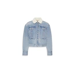 Calvin Klein Jeans Damen Jeansjacke &raquo;SHERPA WOOL DENIM JACKET&laquo; ohne Kapuze Mit Rundhalsausschnitt, regular fit XXS (34)
