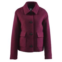 Fuchs & Schmitt Fuchs Schmitt Damen Wolljacke &raquo;Wolljacke&laquo; ohne Kapuze Mit Rundhalsausschnitt rot 44
